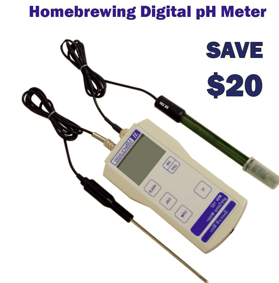 Today Only, while supplies last, Save $20 on a Digital Homebrewing pH ...
