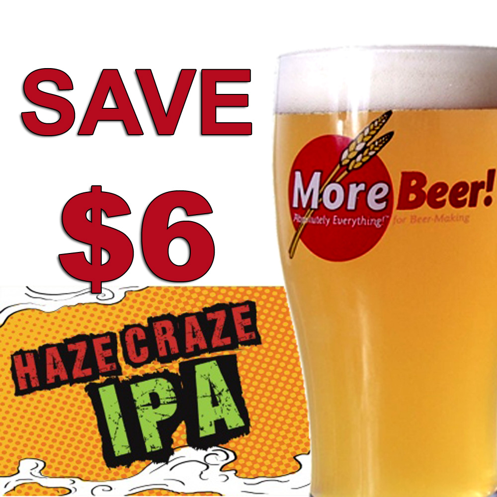 Save $6 on a More Beer Hazy IPA Home Brewing Recipe Kit | Homebrewing Deal