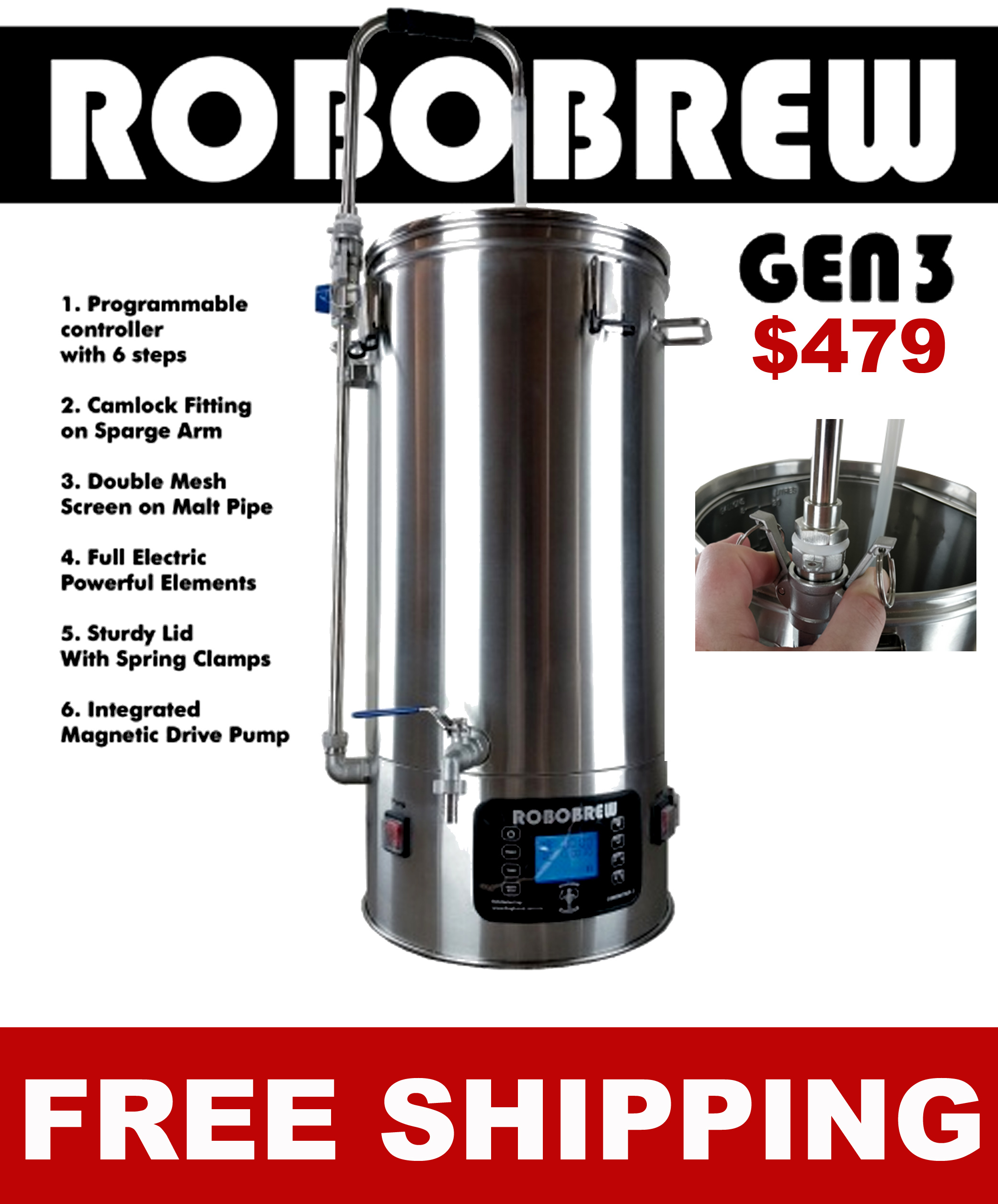 New Home Brewing Product – Robobrew Homebrewing System Generation 3 ...