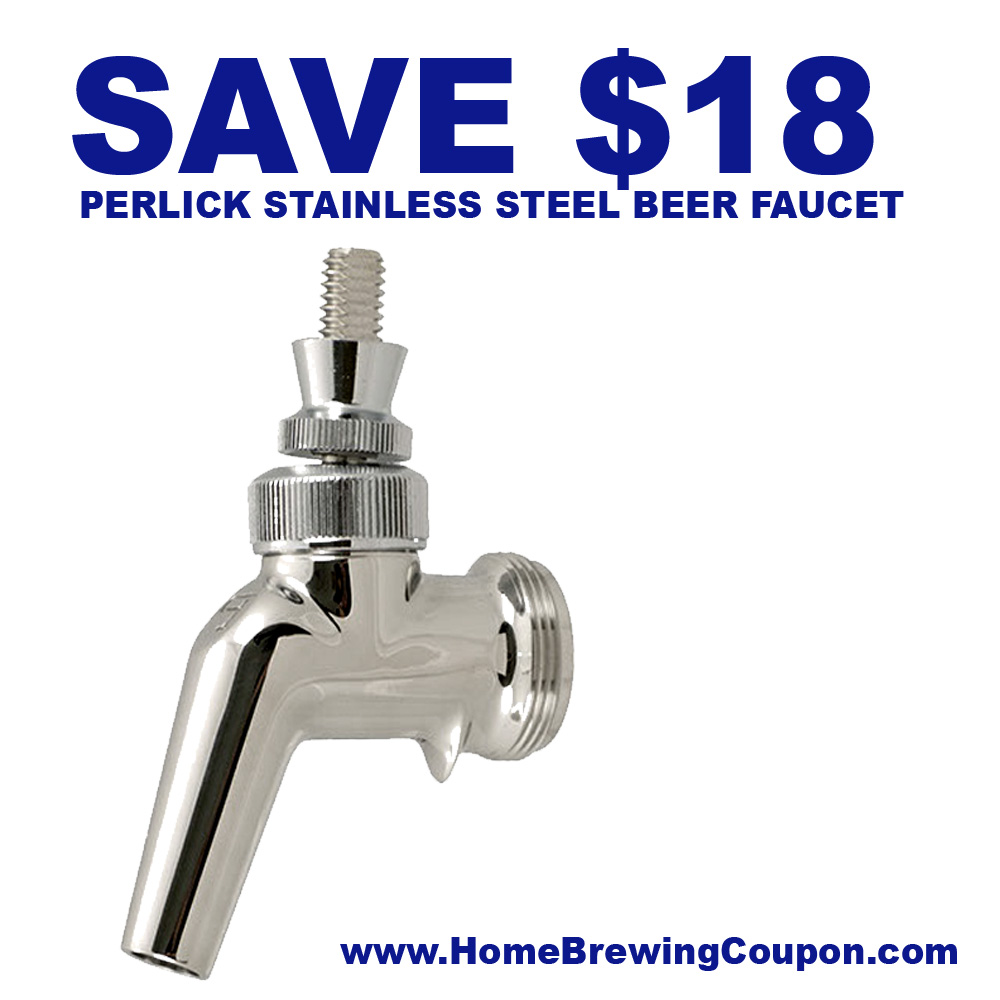 Save $18 On A Stainless Steel Perlick Beer Tap Faucet | Homebrewing Deal
