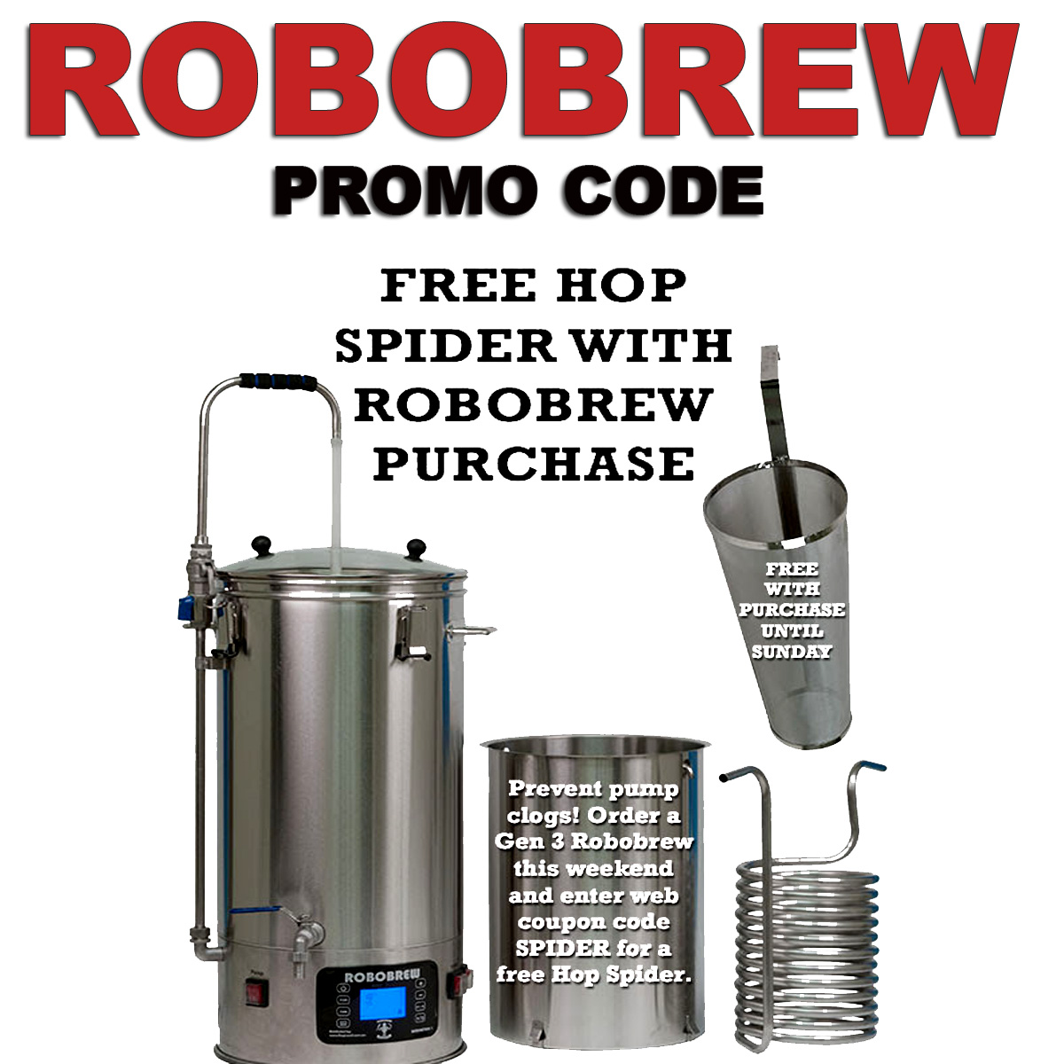 Get a FREE Hop Spider & Free Wort Chiller With This WilliamsBrewing.com ...