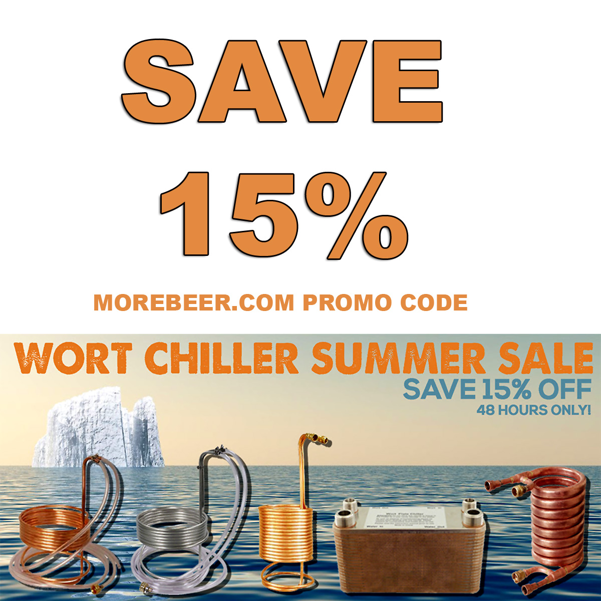 Save 15% On Homebrew Chillers at More Beer | Homebrewing Deal