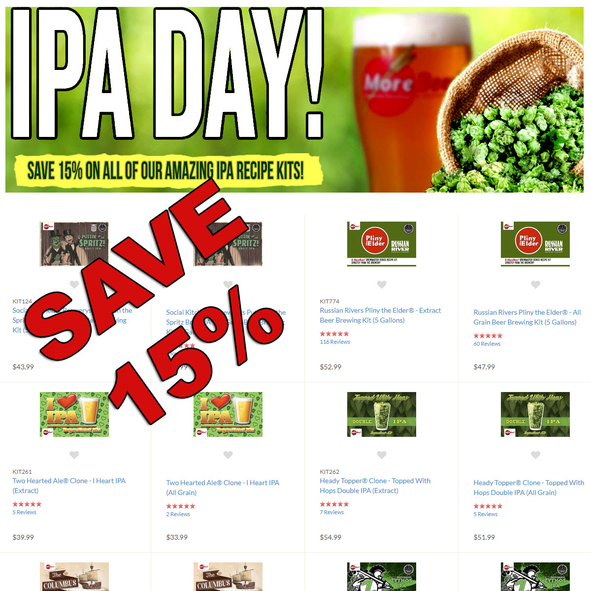 More Beer Promo Code for 15% Off IPA Kits | Homebrewing Deal